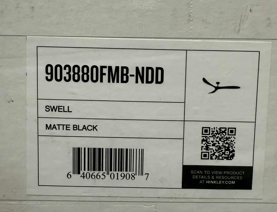 Hinkley Lighting Swell 80" Fan Matte Black 903880FMB-NDD Brand New Fast ...