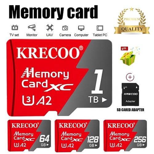 Micro SD Card 128GB 256GB 1TB Ultra Class 10 SDXC SDHC Memory Card ...