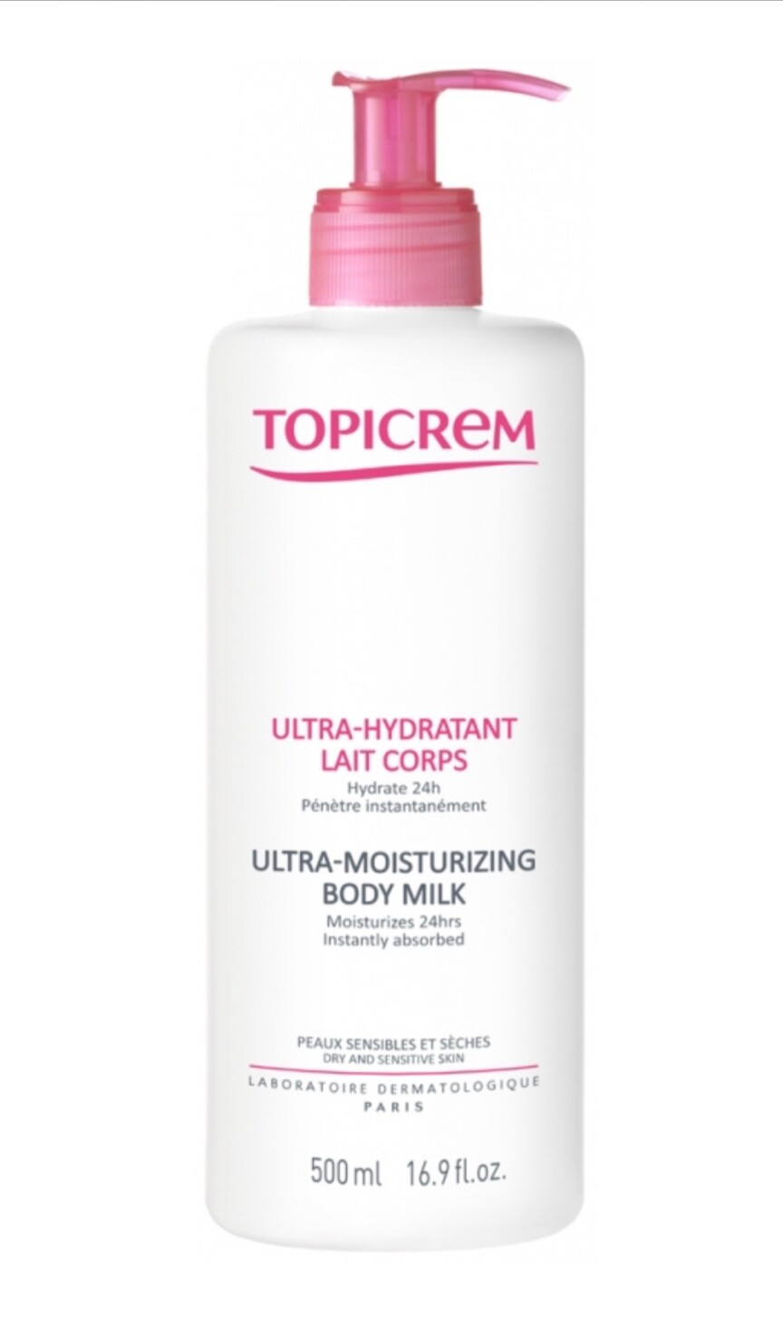 Topicrem Essentials Ultra-Moisturizing Body Milk 500ml, Dry and ...