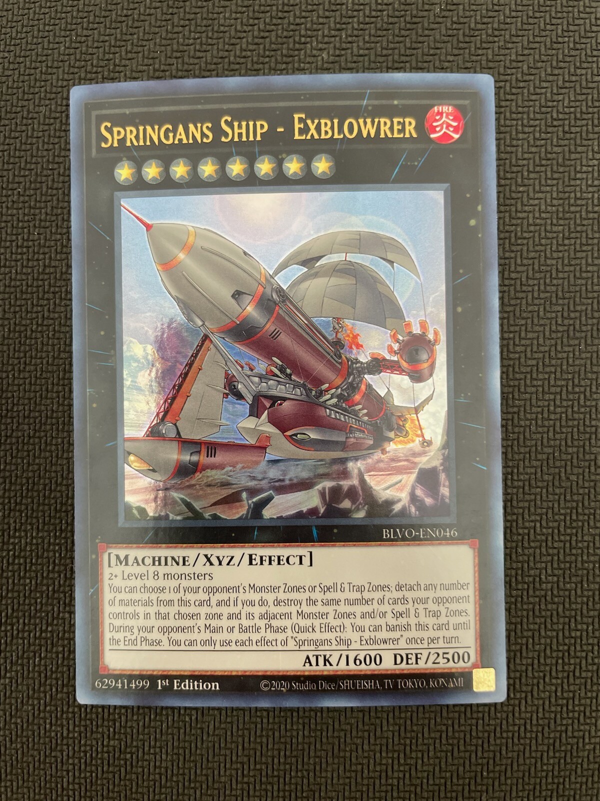 Yu-Gi-Oh! TCG Springans Ship - Exblowrer Blazing Vortex BLVO-EN046 1st ...