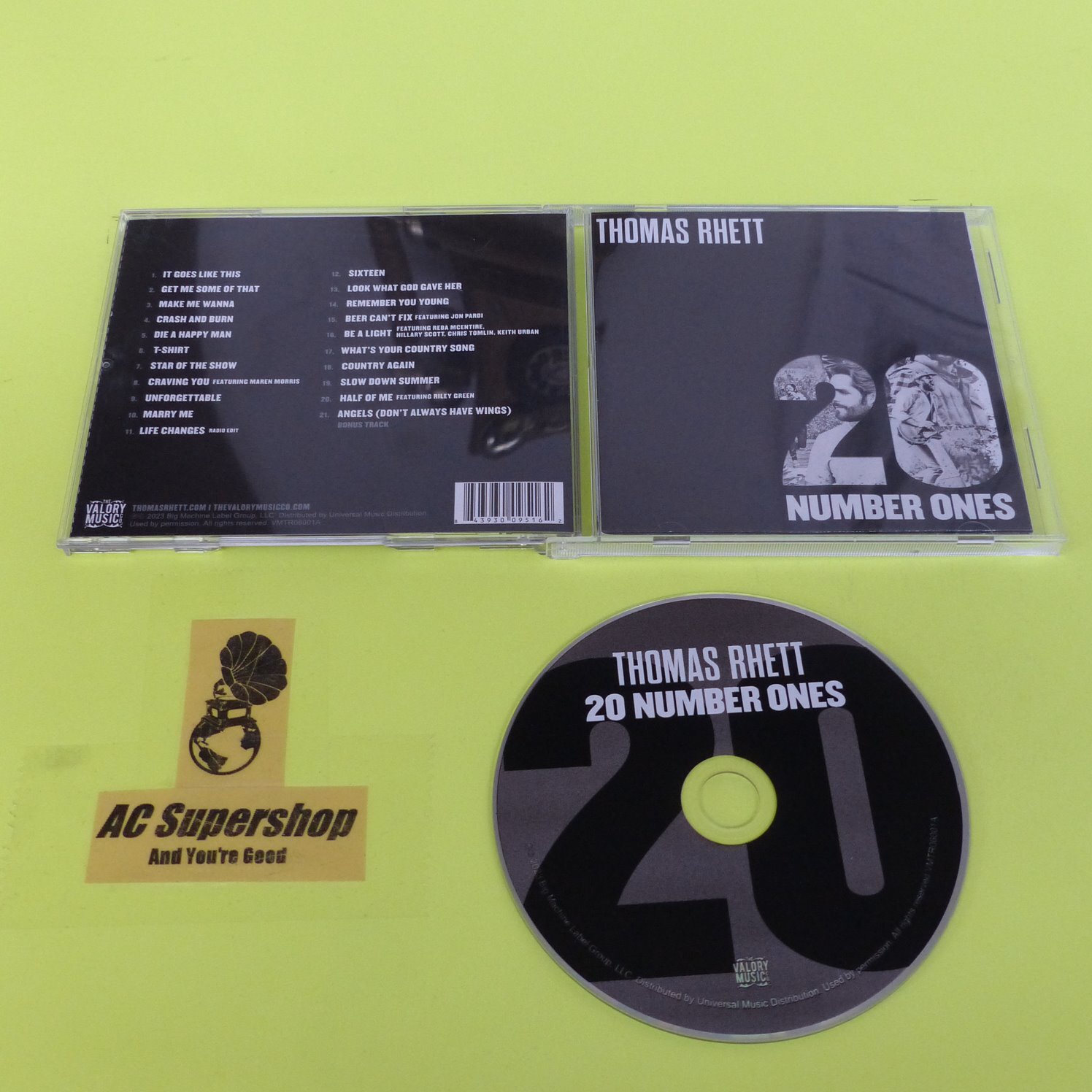 Thomas Rhett 20 Number Ones - CD Compact Disc | eBay