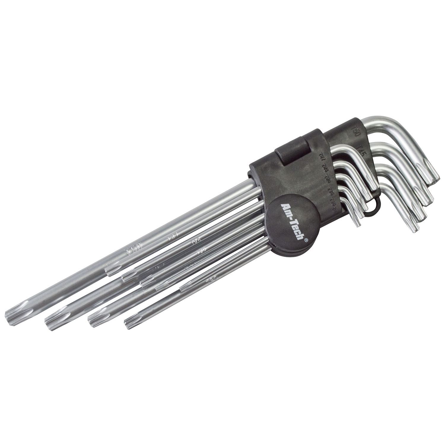 9 Extra Long Torx Key Set Reach Tamperproof Hollow End Torque Star DIY ...