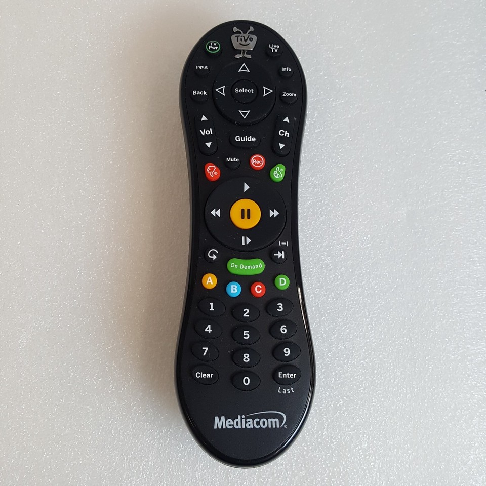 MEDIACOM TiVo Roamio Model 7020 On Demand Remote Control - Tested - DD ...
