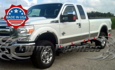 2011-2016 Ford F-250/F-350 Extended Cab Short Bed Rocker Panel Trim 6 ...