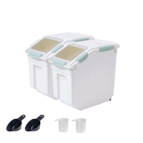 Airtight Flour Storage Container 25 lb Rice Storage Container with ...