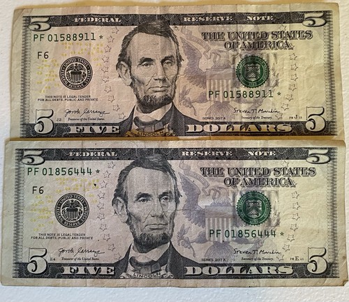 Lot of Star Notes Mixed 20s 10 5s and 1s One Dollar | eBay