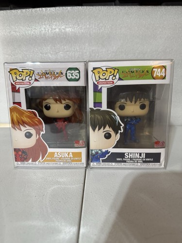 Funko Neon Genesis Vinyl Figure SHINJI And ASUKA | eBay UK