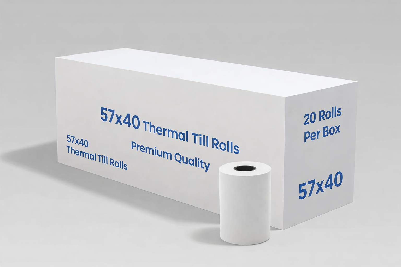 57x40 Thermal Credit Card Machine Receipt Paper Till Roll (20 Rolls) | eBay