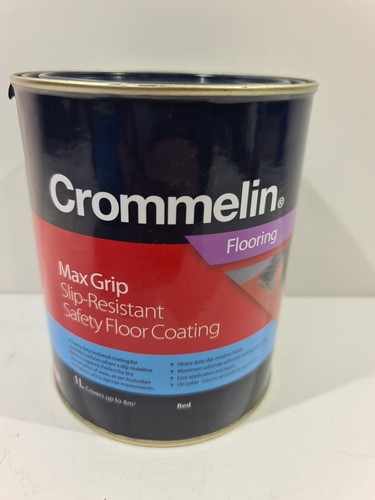 Crommelin Maximum Grip Red Safety Floor Paint 1L | eBay Australia