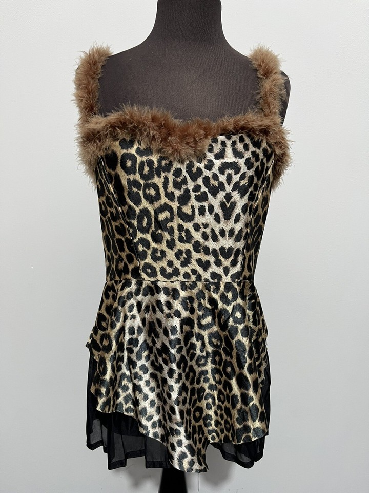 Leopard Print Cat Costume Dress - Size 10 - Ex Hire Fancy Dress ...