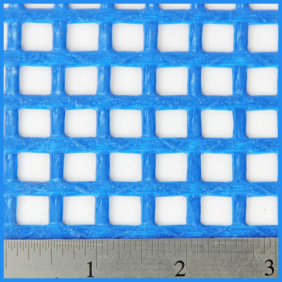 The Mesh Company Plastic Mesh | Blue PVC Lattice Mesh, 9mm Hole 5mm ...