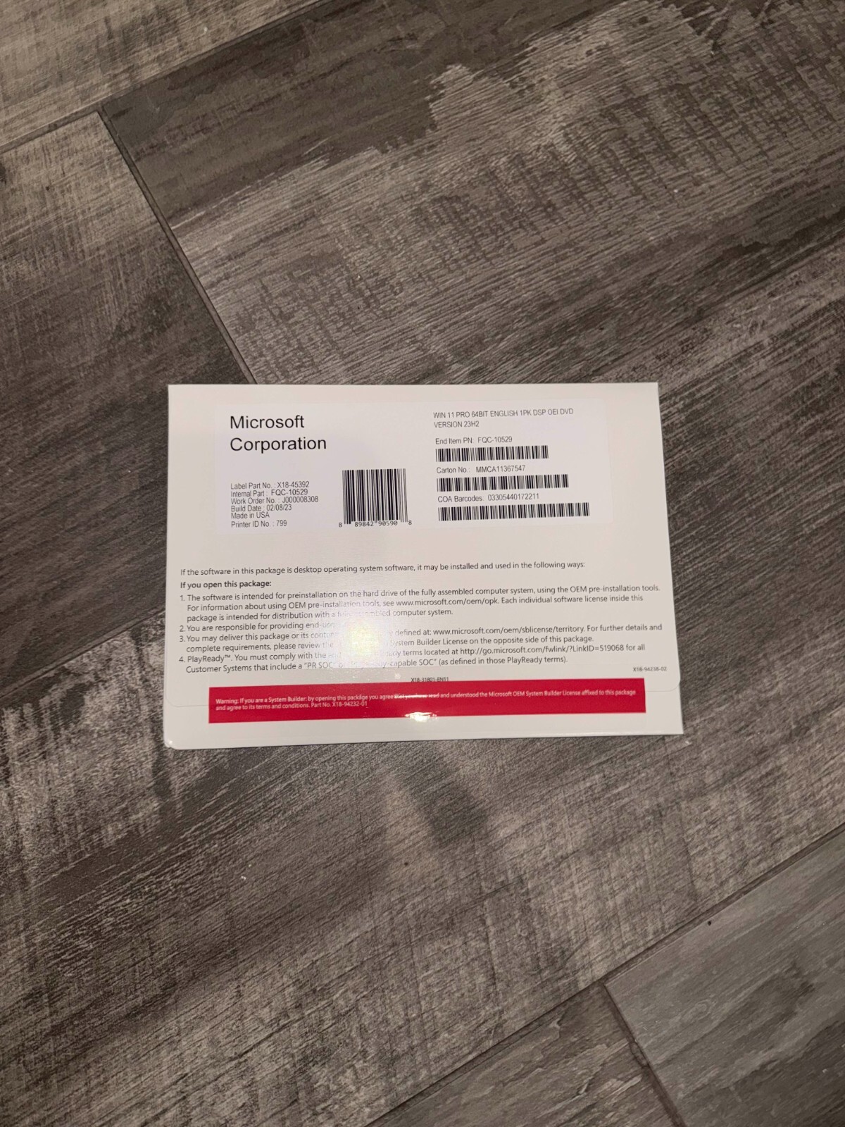 Win 11 Pro 64Bit ENGLISH DVD & Key | Full License {Brand New} 🚚Free ...