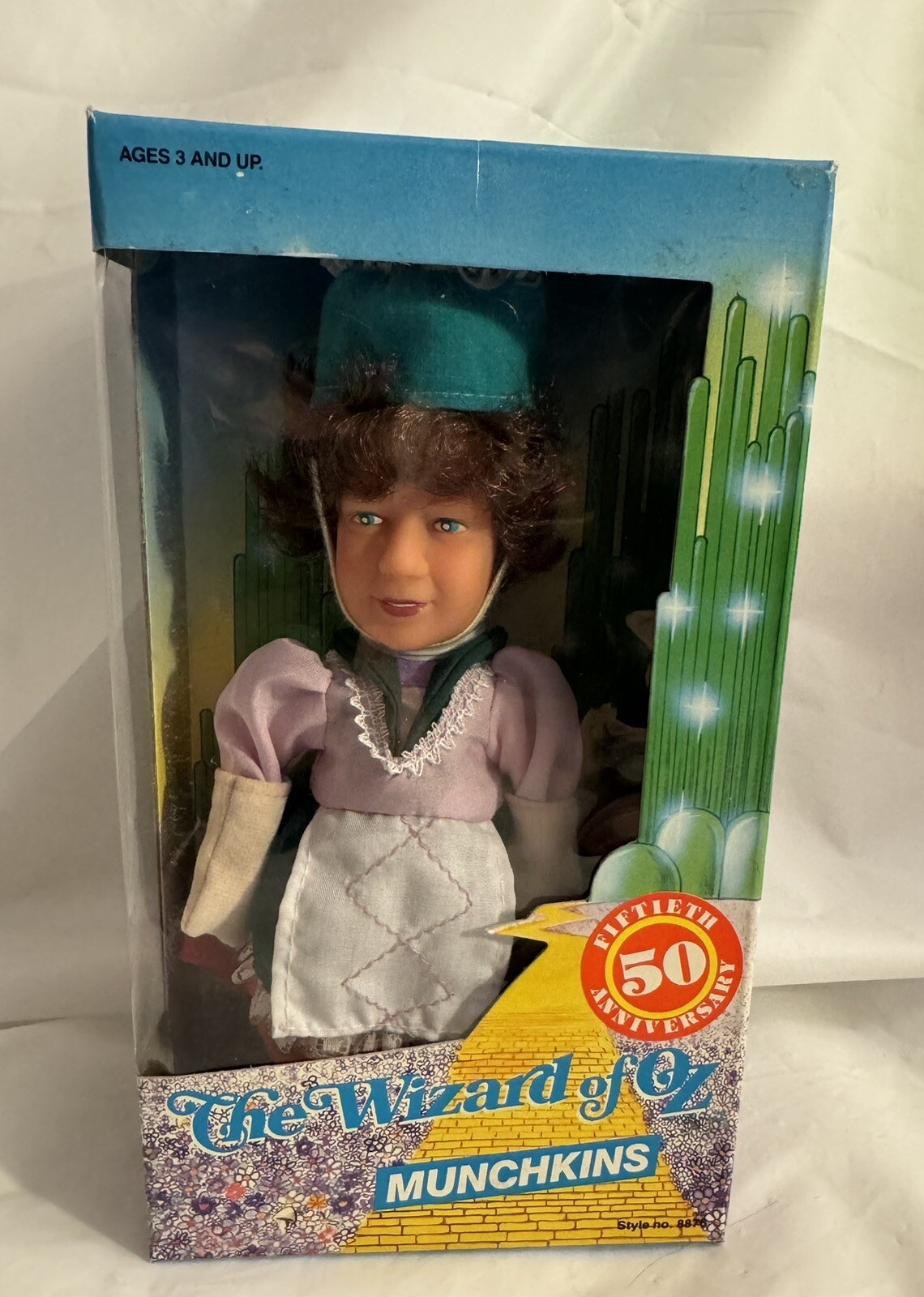 VINTAGE WIZARD OF OZ MUNCHKINS 50TH ANNIVERSARY FLOWER POT LADY DOLL ...