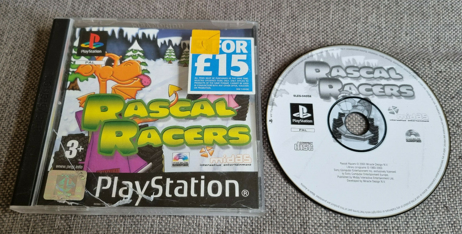 Rascal Racers Sony PlayStation 1 Ps1 3 Racing Game for sale online | eBay