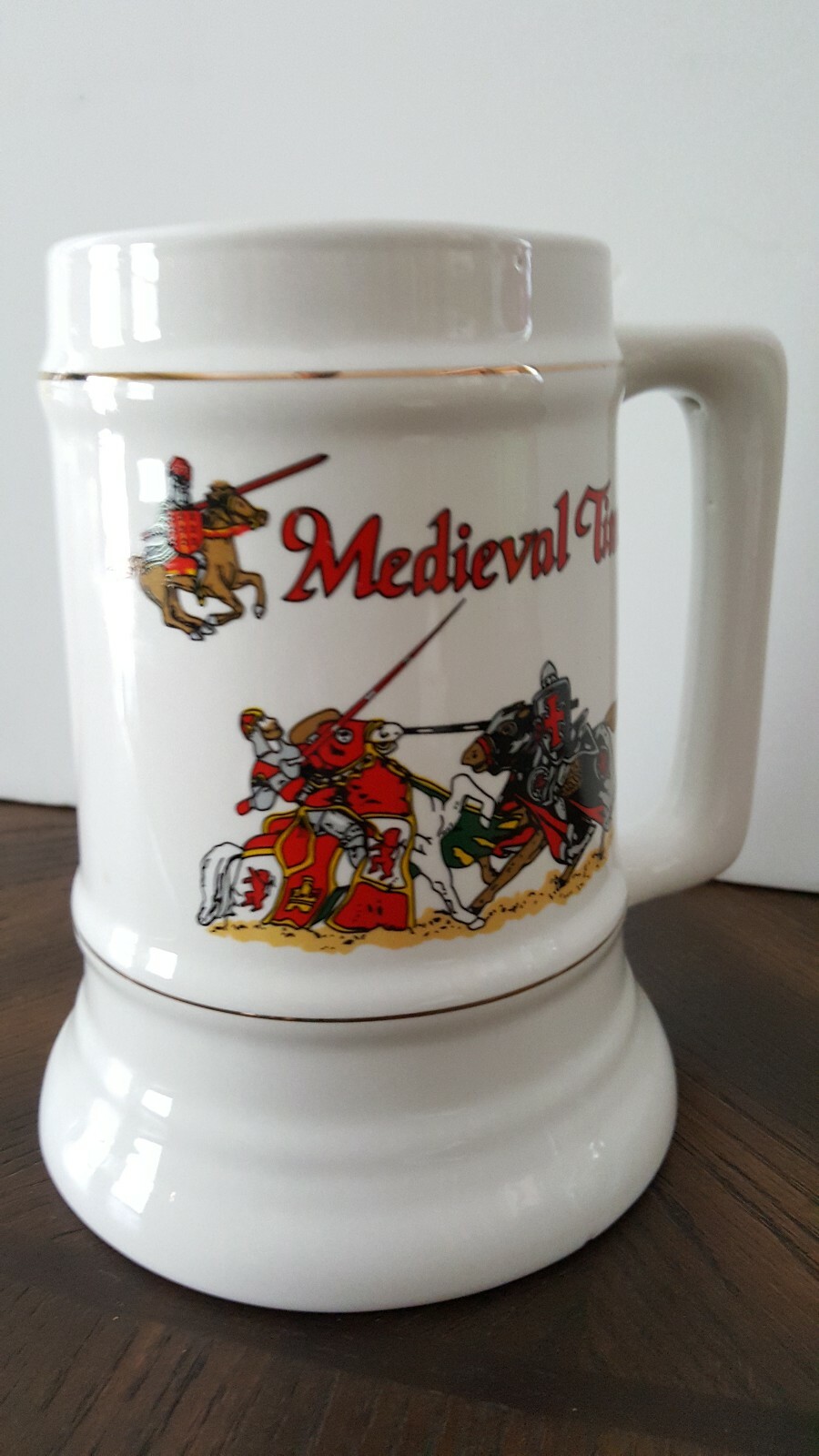Medieval Times Mug Stein Porcelain Large Beer Mug Shanty Jousting ...