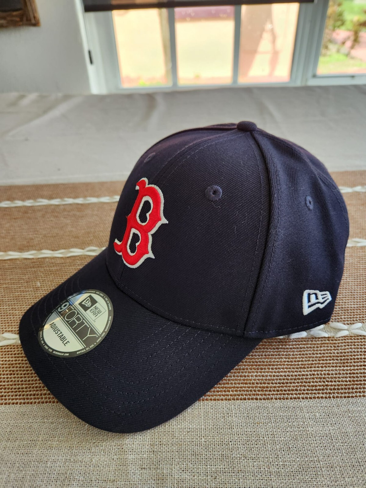 New Era MLB Boston Red Sox The League 9FORTY Adjustable Black Cap ...