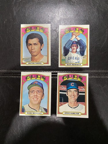 1972 Topps Baseball High #/High Series Chicago Cubs Lot (4 Cards) #666 ...