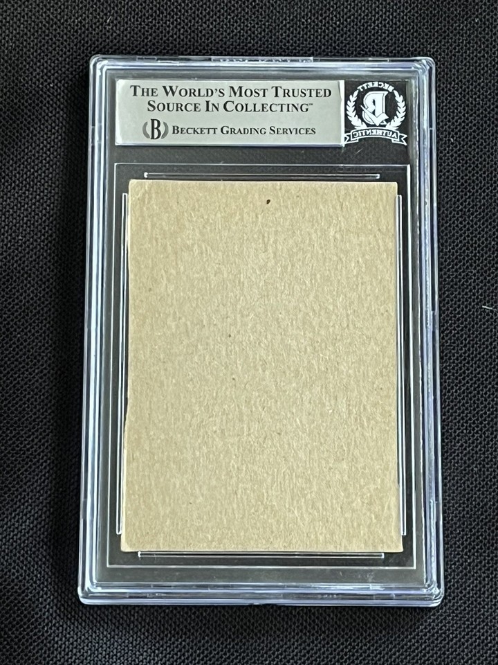 HOF BOB LILLY 1962 POST ROOKIE SIGNED AUTOGRAPHED CARD BECKETT BAS ...