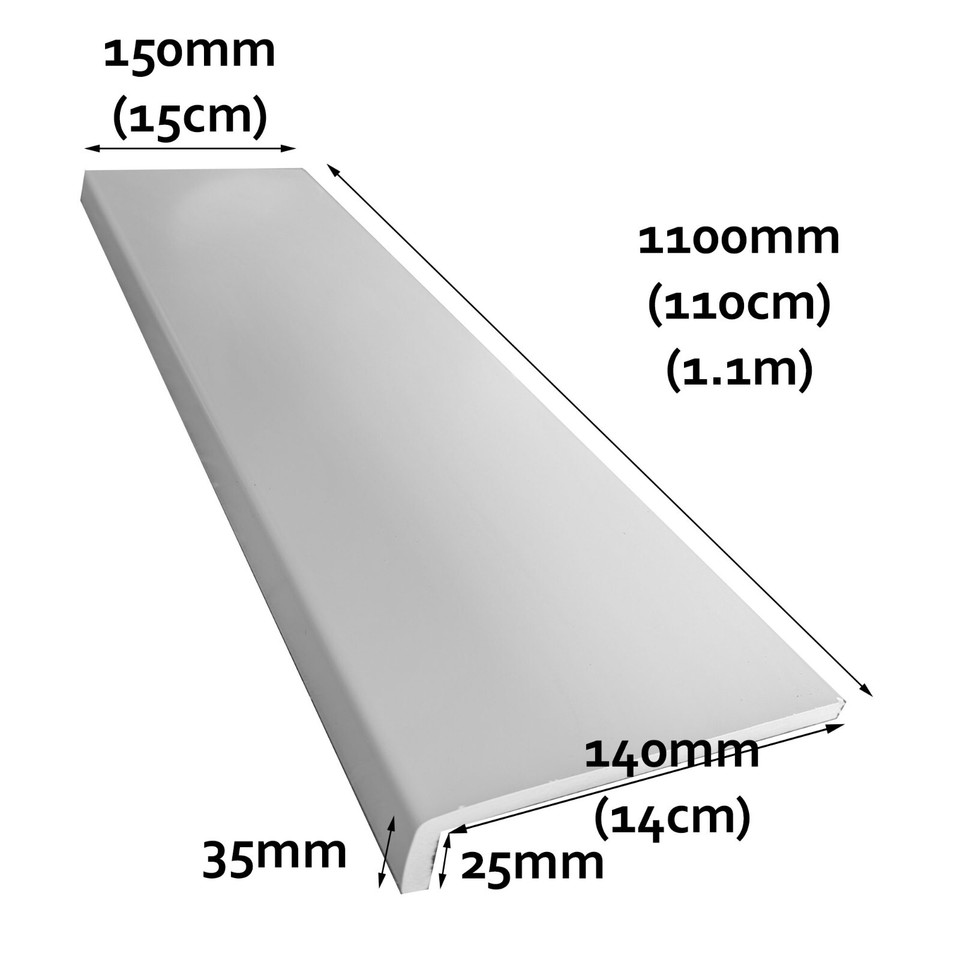 UPVC Window Cill Board 1.1m | 9mm Thick | Capping Sill | Various Colour ...