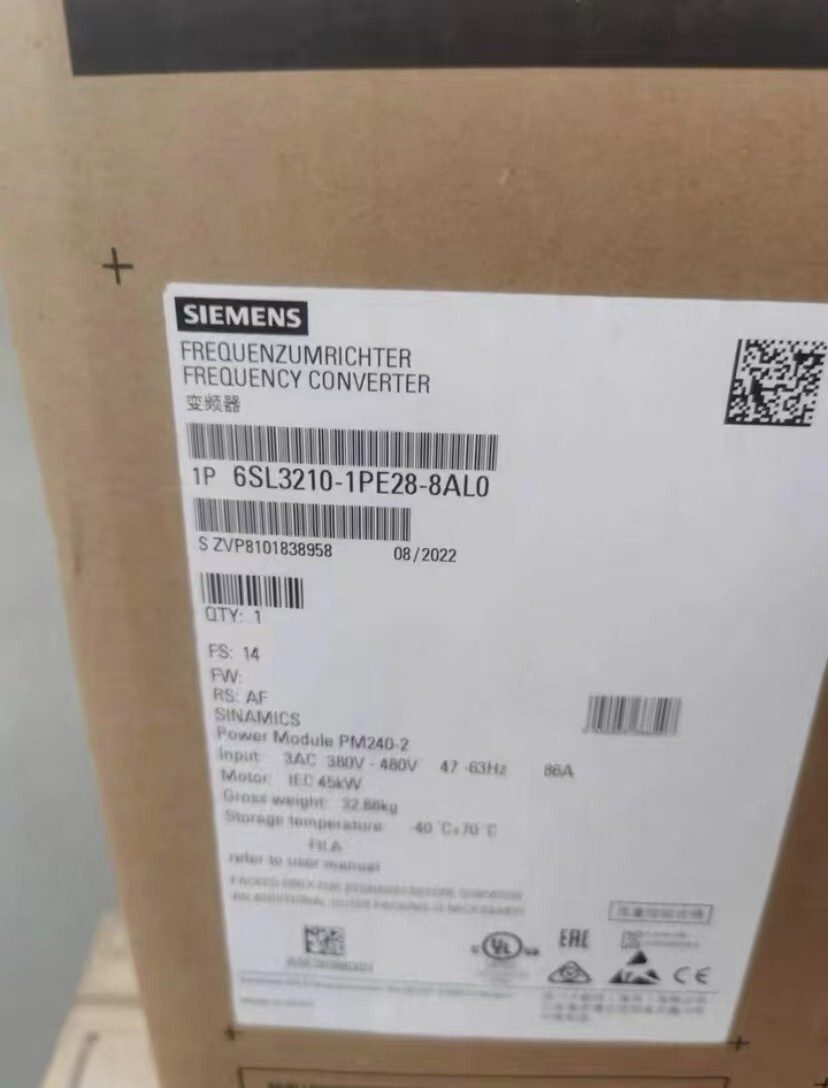 6SL3210-1PE28-8AL0 Brand New SINAMICS G120 Converter, PM240-2, FSE DHL ...