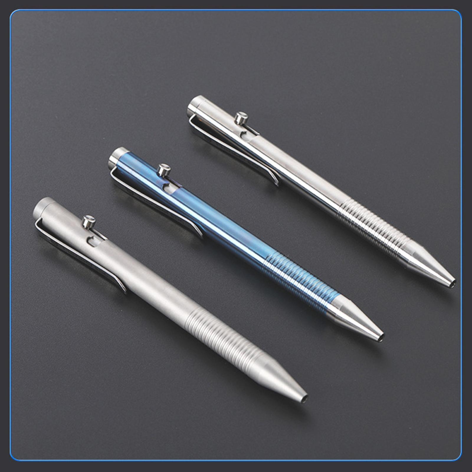 Titanium Alloy Retractable Ballpoint Pen Smooth Rollerball Writing | eBay