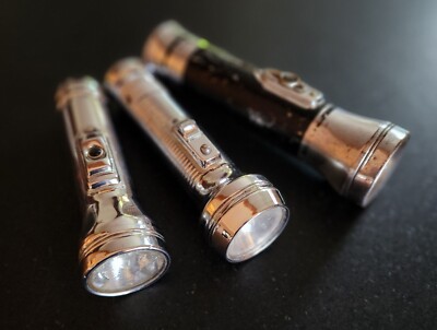 Lot Of 3 Vintage Flashlights Untested As Pictured Made In USA | eBay