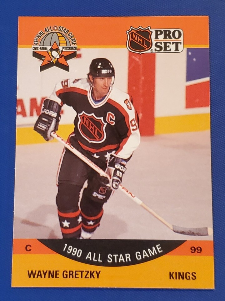 1990-91 WAYNE GRETZKY Pro Set Hockey Card Lot (2) - LA Kings, Oilers ...