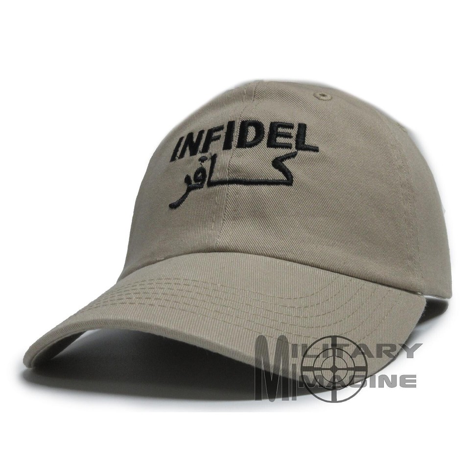 Armed Infidel Black Logo baseball Cap Hat Rifle Weapon Gun US Color khaki | eBay