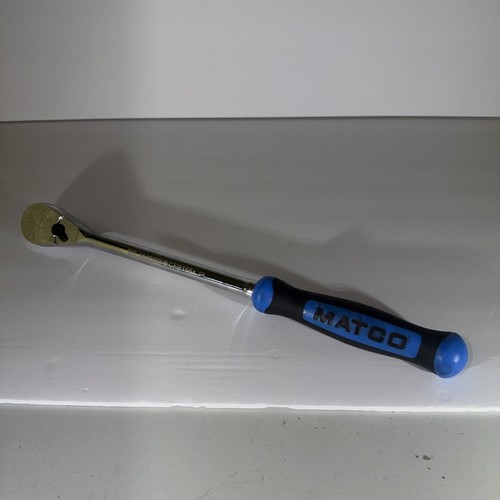 Matco Tools 1/2" Dr 88 Tooth Blue Soft Grip Long Handle Ratchet ...