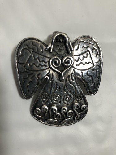 925 Sterling Silver ANGEL Brooch/Pendant 20 grams 2" | eBay