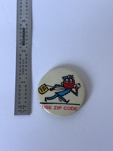 Vintage USPS Mister Zip Button | eBay