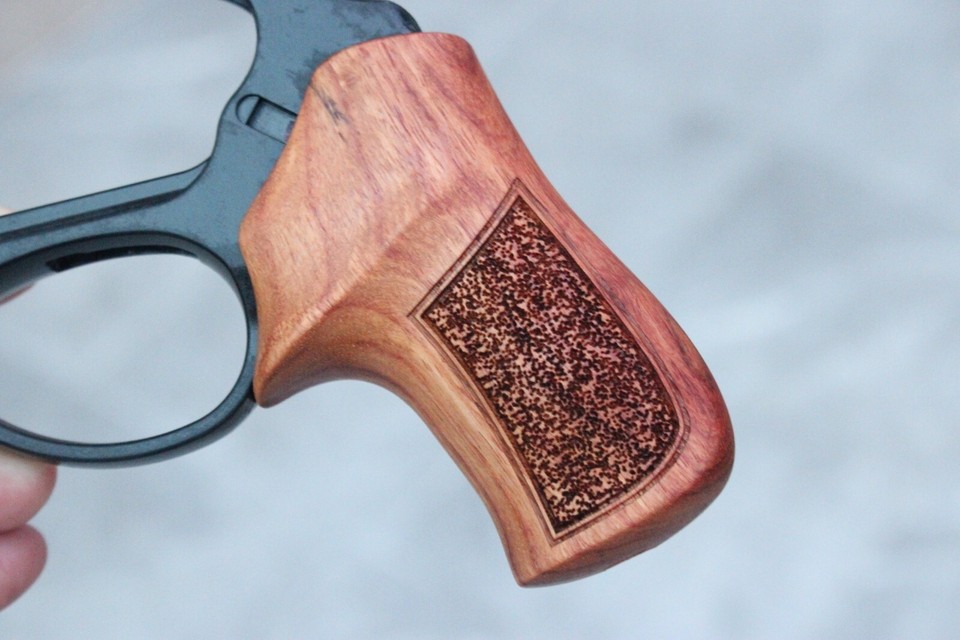 CUSTOM RUGER LCR GRIPS FOR LCR-X ROSEWOOD PALM SWELL ** OIL FINISH ...