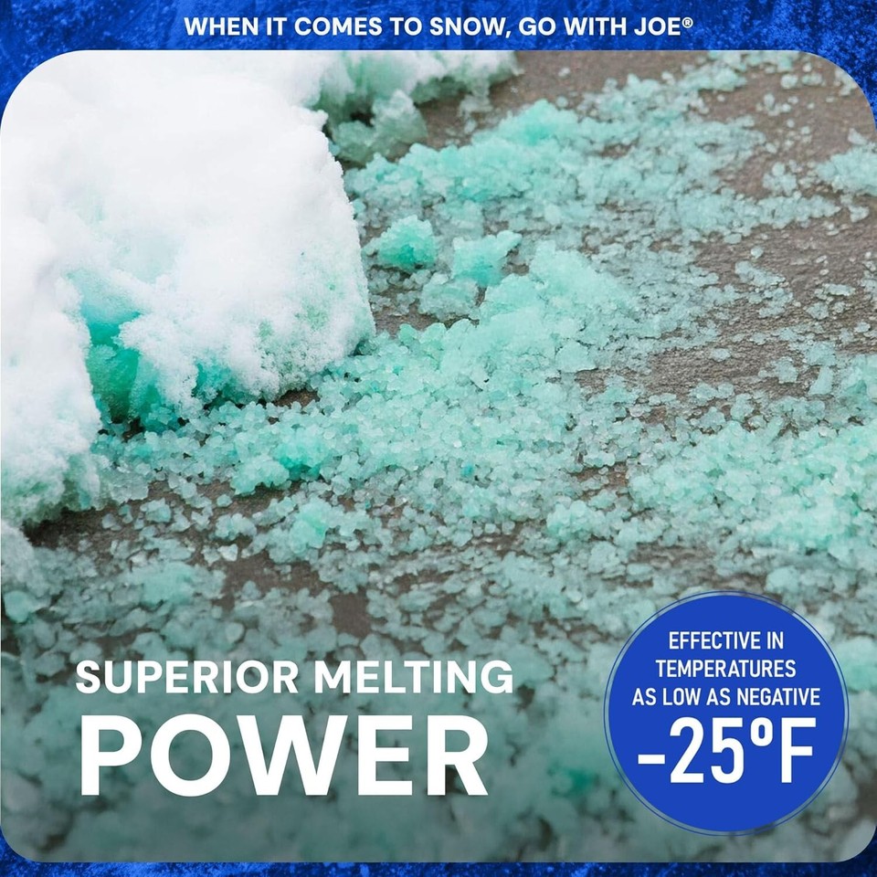 Heat Ice Melt Pellets Blue Calcium Blend Deicer Snow Melter for ...