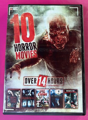 10 Horror Movies (DVD) NIGHT OF THE LIVING DEAD, ZOMBIE DEAREST, I AM ...