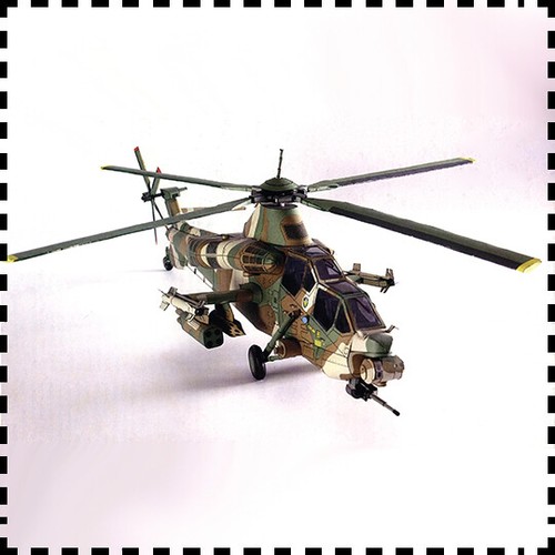1:33 Scale South Africa Denel Rooivalk CSH-2 Attack Helicopter Paper ...