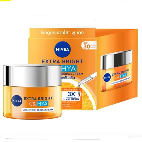 NIVEA Extra Bright C&HYA Vitamin Day Serum Facial Cream SPF30 Orange ...