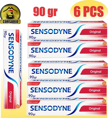 Sensodyne Original Toothpaste for Sensitive Teeth 90 g-PACK X 6 last ...