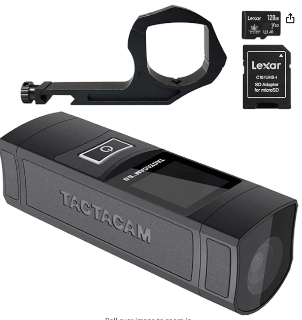 TACTACAM 6.0 Action Camera, 4k 60 FPS, 8X Zoom, Waterproof, Integrated ...