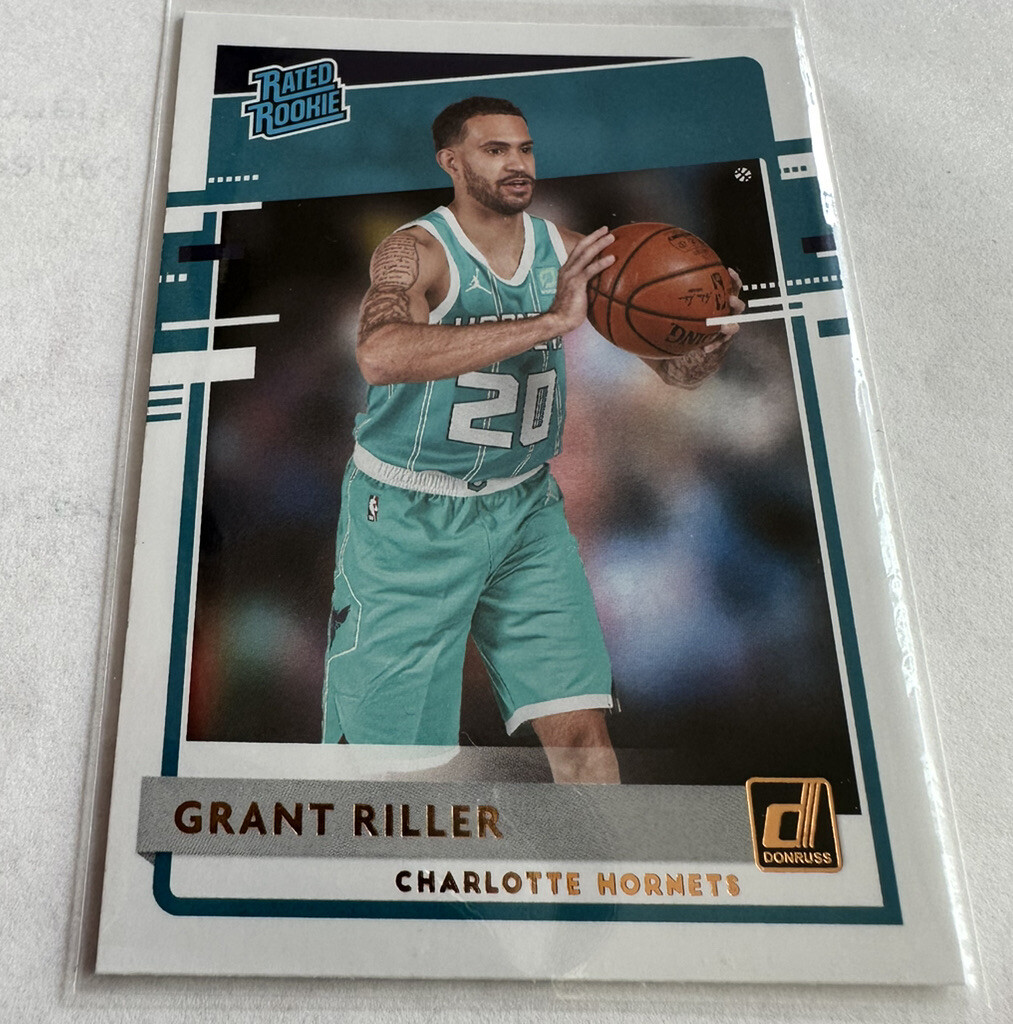 2020-21 Panini Donruss Basketball Grant Riller Rated Rookie RC Card ...