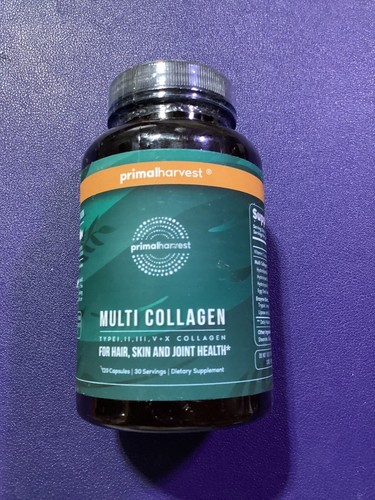 Primal Harvest Multi Collagen Pills for Women and Men (Type I, II, III ...