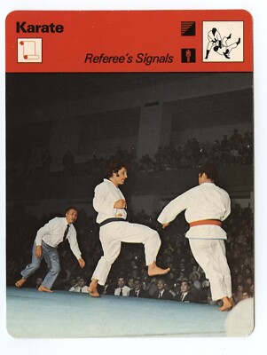 Karate Referee Signals - Combat Sports Sportscasters Card | eBay