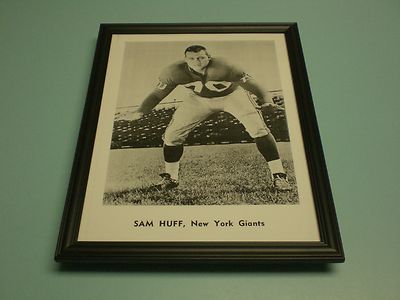 NEW YORK GIANTS SAM HUFF FRAMED B&W PRINT | eBay