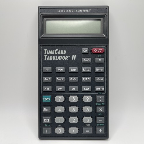 TimeCard Tabulator II (Calculated Industries, 9530) | eBay