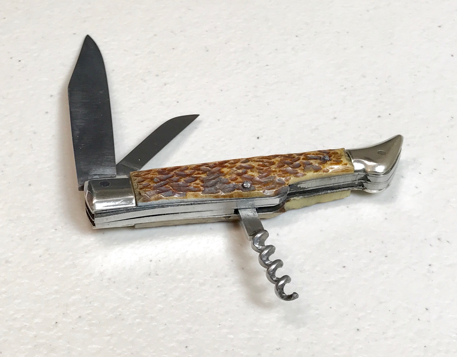 Vintage Feinstahl Solingen Germany Crown Logo 3-Blade Pocket Folding ...