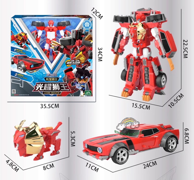 Tobot Ⅳ Leon Rover Sports Car Transforming Robot Vehicle Action Figure ...