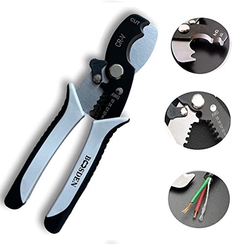 Wire Cutters Stripper 8 Inch Cable Cutters Awg Wire Cuttersprecision ...