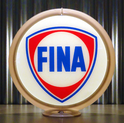 FINA Gasoline - 13.5" Gas Pump Globe - FREE SHIPPING | eBay