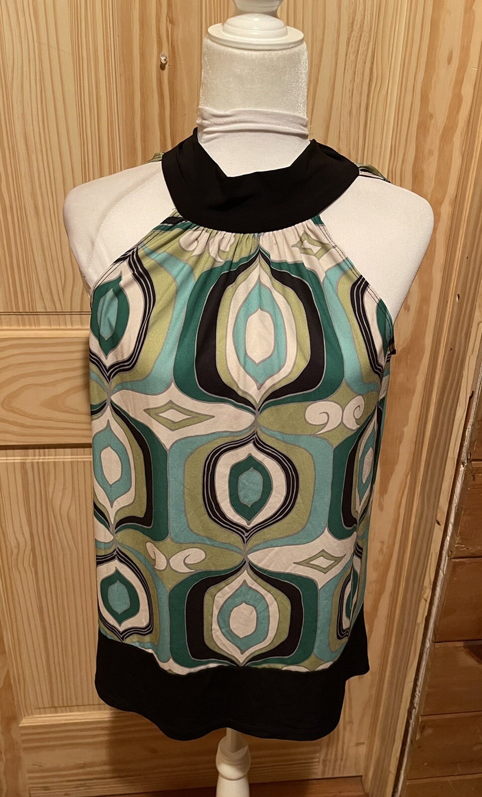 Rampage MultiColor Sleeveless Tie Around Neck Top Size Small ~ EUC ...