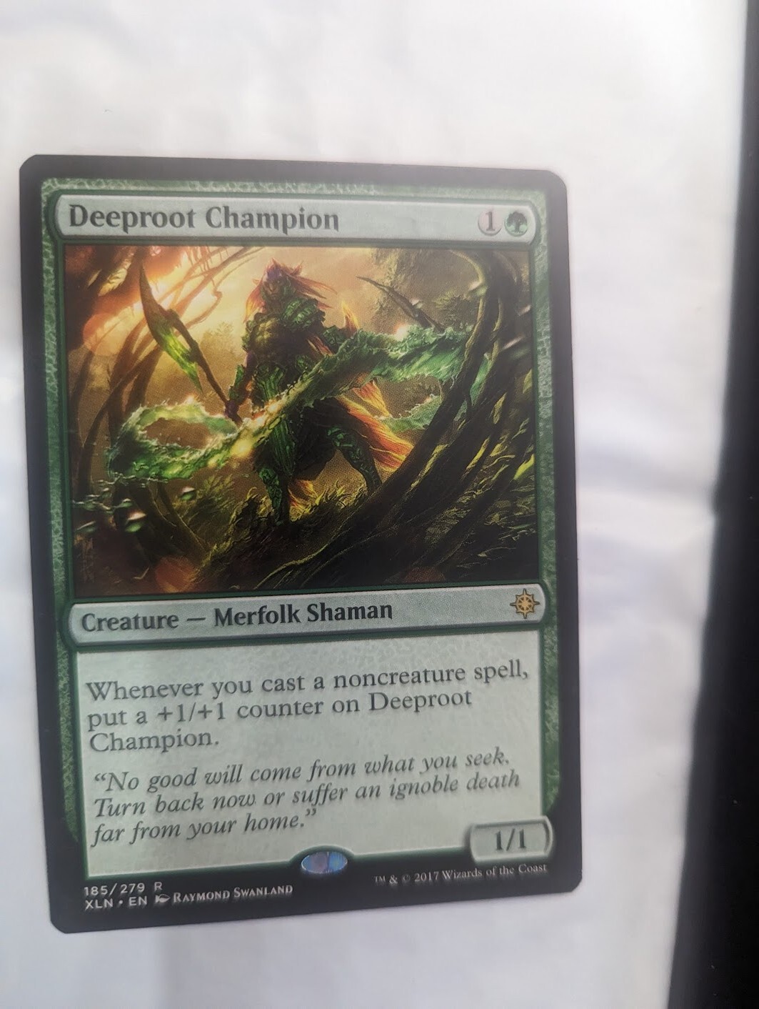 Deeproot Champion Green Merfolk Ixalan Rare MtG Magic the Gathering | eBay