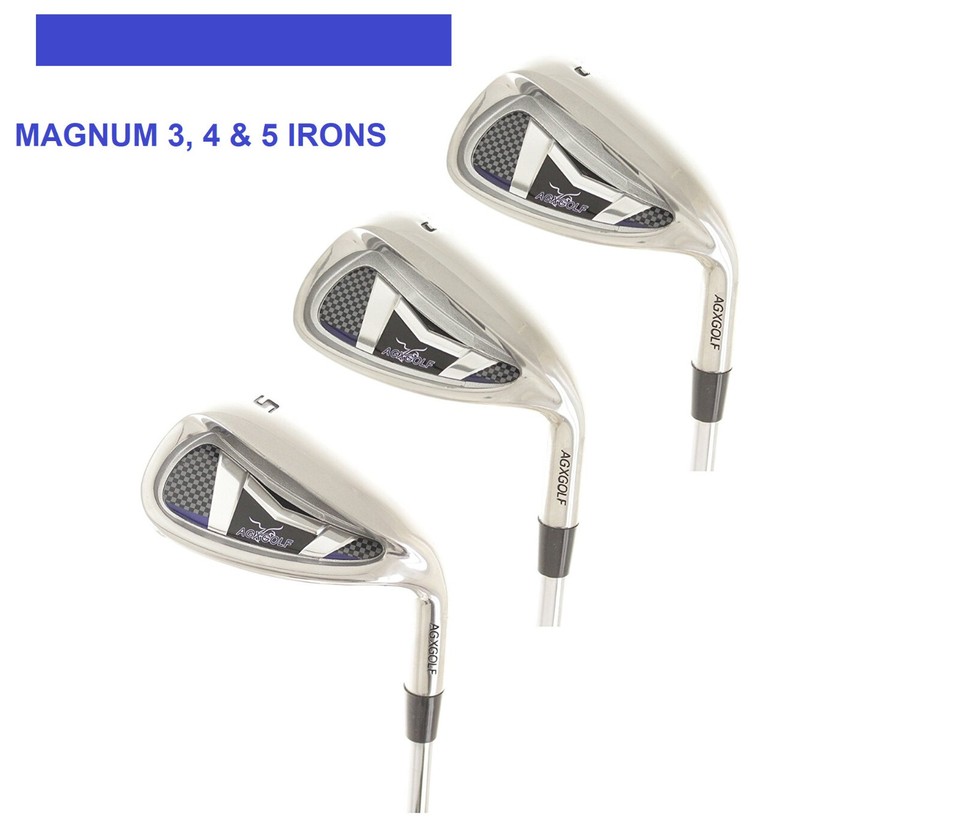 AGX SINGLE Irons; Wide Sole; Select from 3,4,5,6,7,8 or 9; Men's Flexes ...
